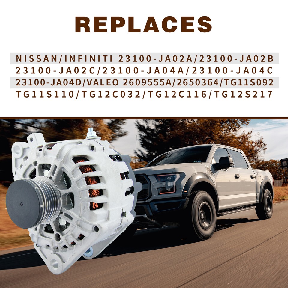 New Alternator For Nissan 2007-12 Altima 2013 Coupe S 2014-15 Rogue ...