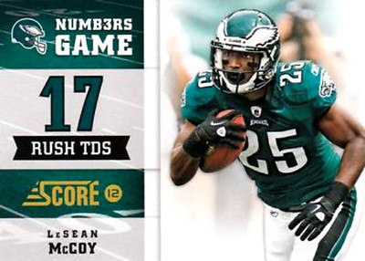 2012 Score Numbers Game #7 LeSean McCoy Philadelphia Eagles | eBay