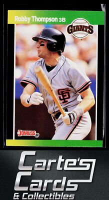 Robby Thompson 1989 Donruss Baseball's Best #79 San Francisco Giants | eBay
