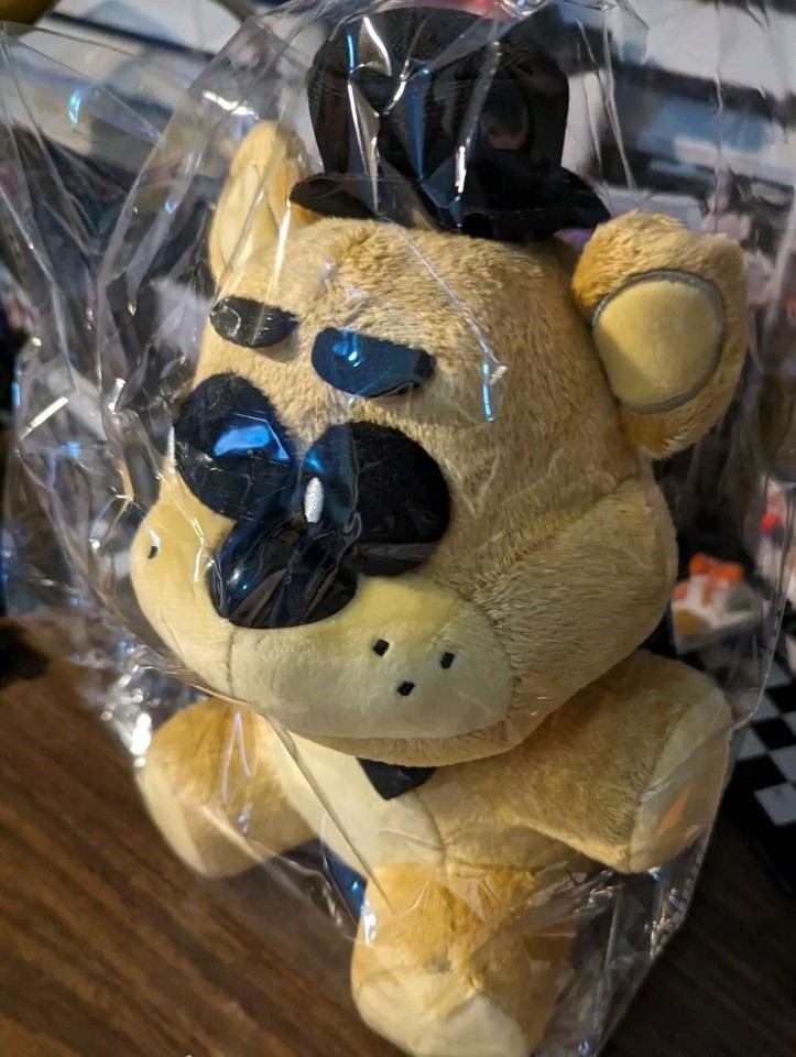 Sanshee Golden Freddy Plush Five Nights at Freddys FNAF Collectors Card ...