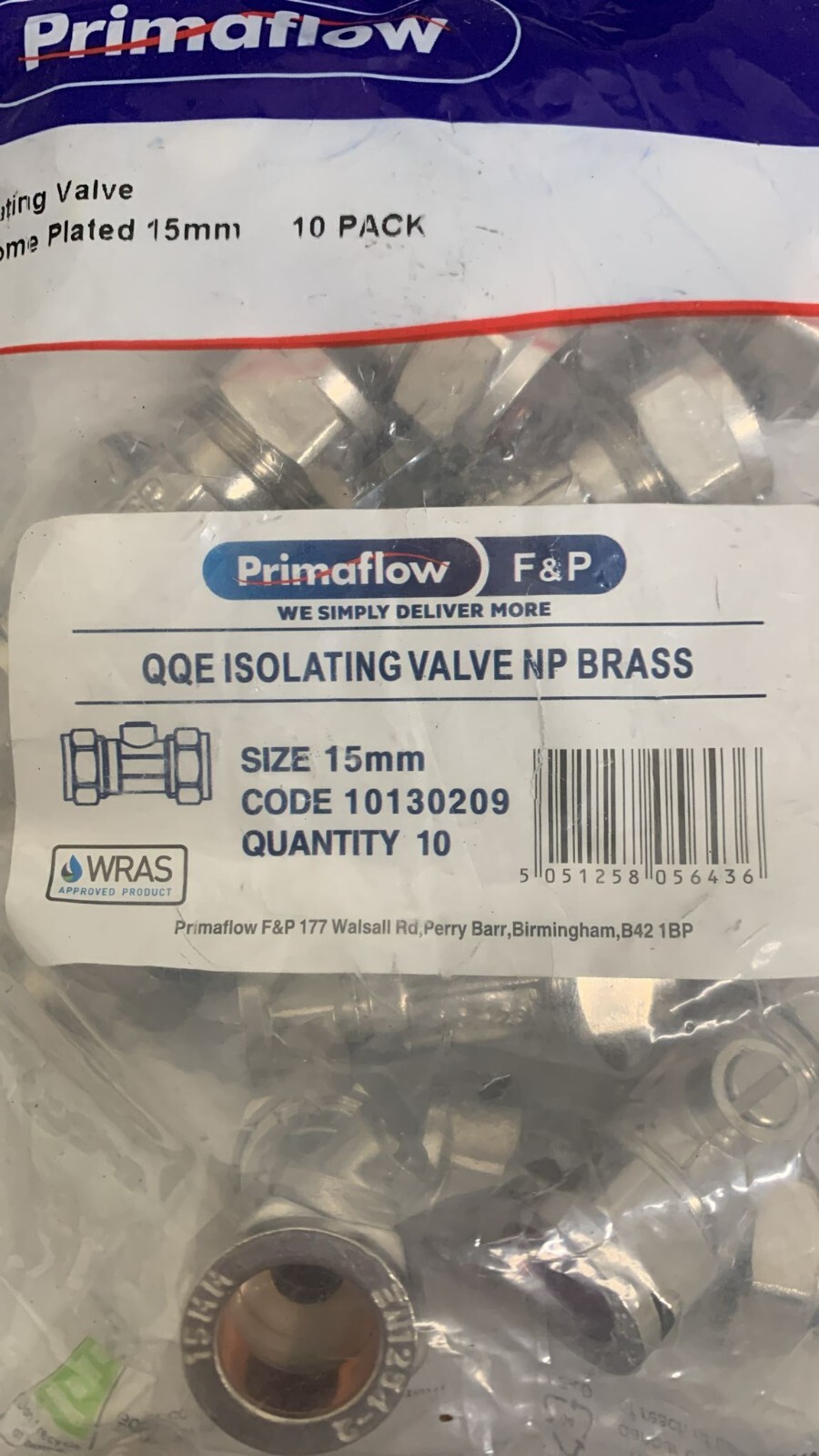 Primaflow Chrome Plated Isolating Valve - 15mm Pack Of 10 | eBay UK