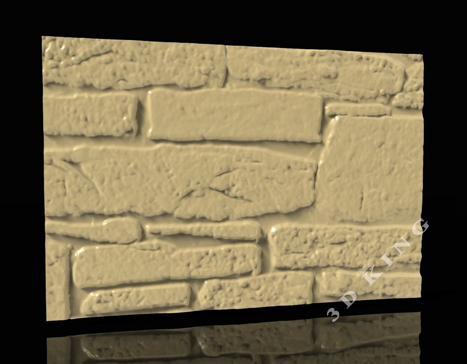 15 Pcs STL 3D Models BRICKS & STONES Textures for CNC Router 3D Printer ...