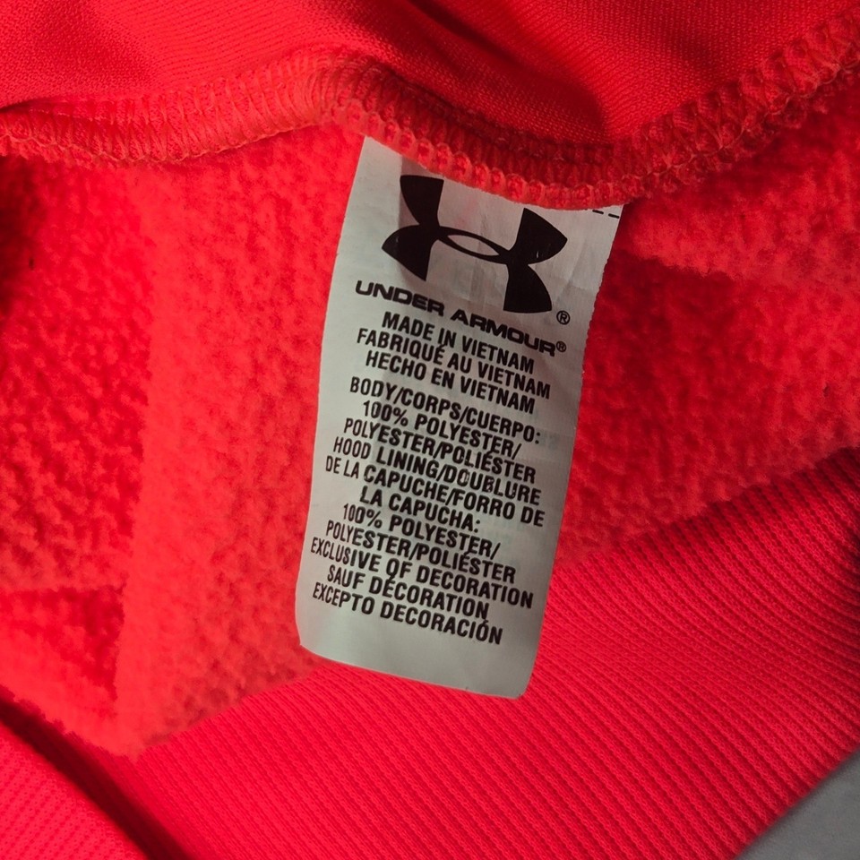 Under Armour Storm Neon Pink Zip Up Hoodie Womens Sz Small Activewear ...