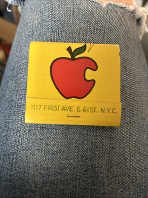 Adam’s Apple, 1ST AVE New York City, Full Unstruck Matchbook VG+ | eBay
