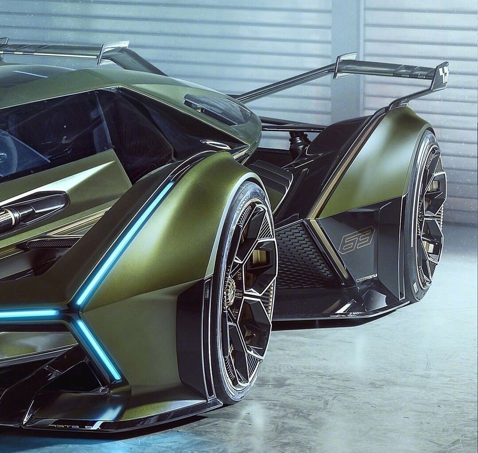 Lamborghini Race Car Hypercar w/Orig.Wheels Rims Custom Built1:18SCALE ...