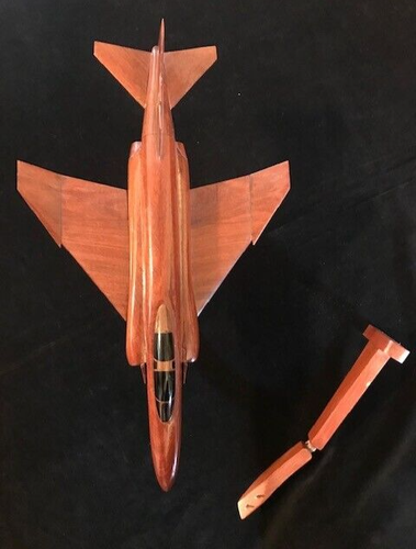 F4 Phantom Jet Fighter Wooden Mahogany Wood Model Airplane Desktop ...