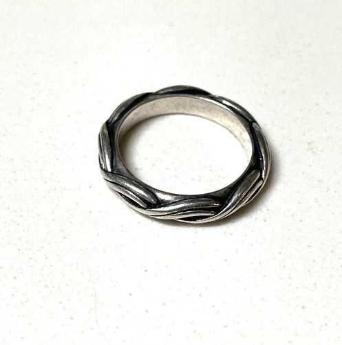 925 Sterling Silver Pandora Wave Ring Size 4 | eBay