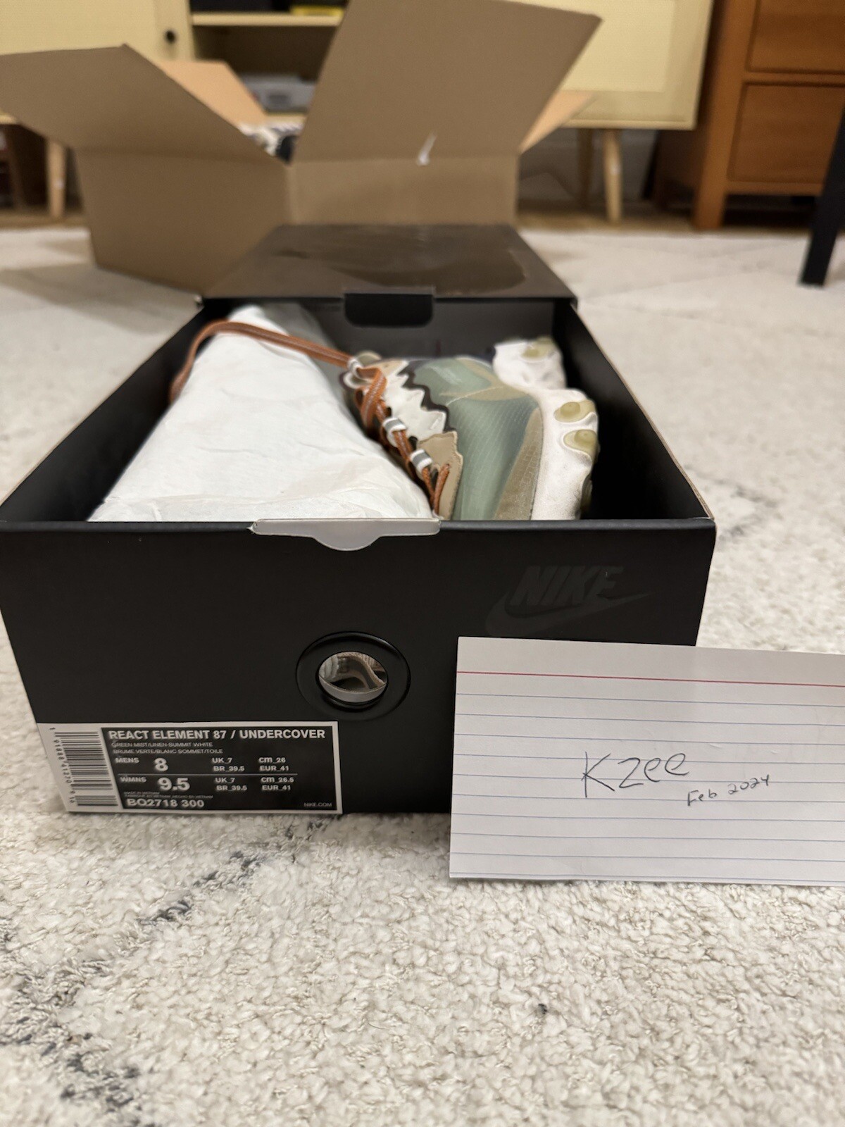 Size 8 - Nike React Element 87 x Undercover Green Mist 2018 ...