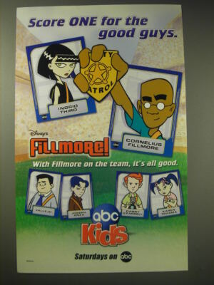 2002 ABC Kids Disney's Fillmore! TV Show Ad - Score one for the good ...
