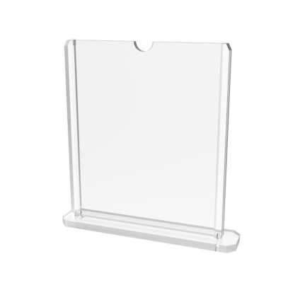 8 x 10 Table Tent Acrylic Sign Holder, Double-sided, Top Insert ...