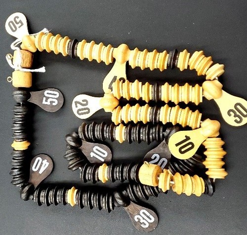 Vintage Pool Table Score Counter Wood Beads Wooden Billiards Score ...