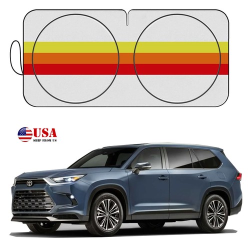 For Toyota Highlander Car Windshield Sun Shade Foldable Tri Color ...