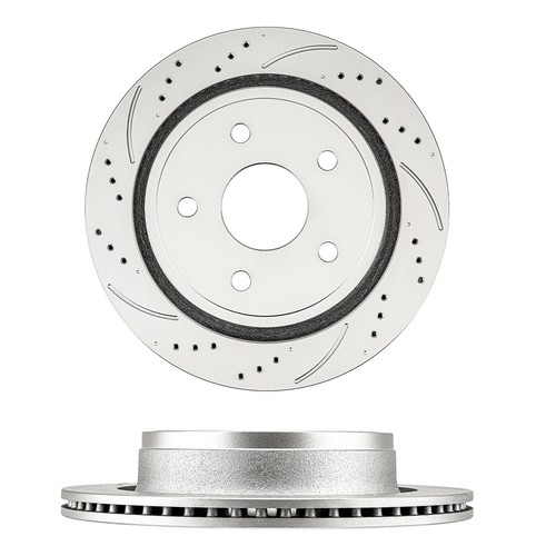 53006 Rear Drilled Brake Rotors for Chrysler Aspen Dodge Ram 1500 ...