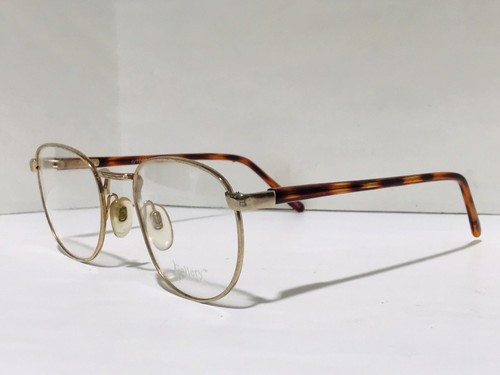 GALLERY KENMARK 51mm ROUNDED GOLD METAL UNISEX EYEGLASSES OPHTHALMIC ...