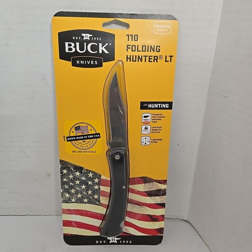 Buck 110 Folding Hunter LT Knife USA MADE for sale online | eBay