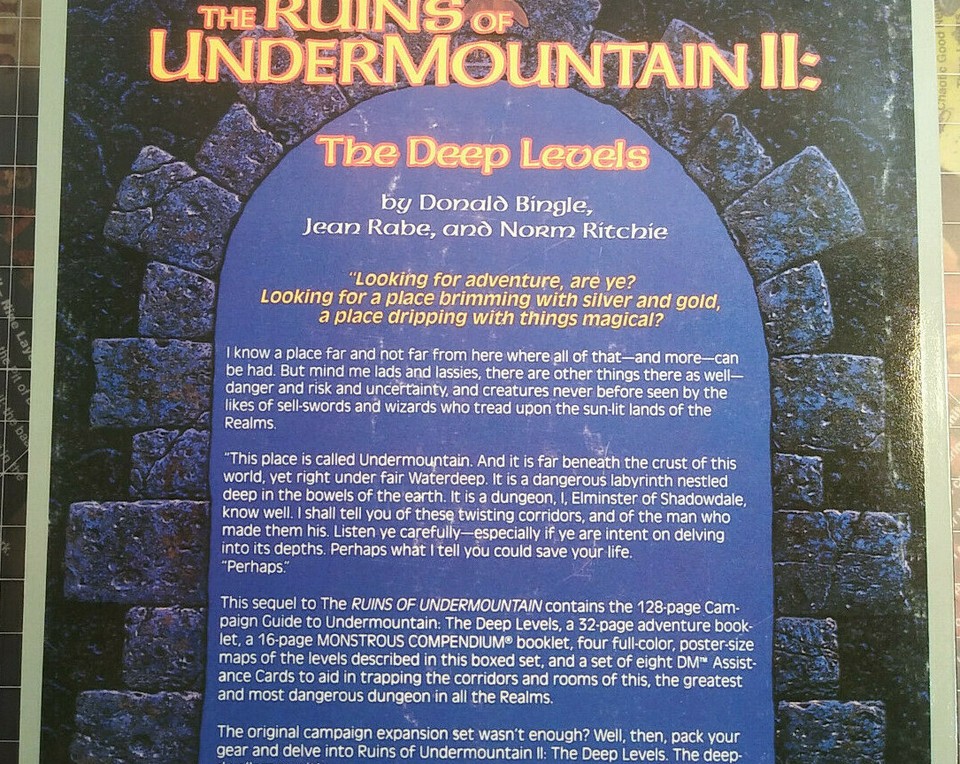 The Ruins Of Undermountain II - Forgotten Realms - Dungeons & Dragons ...