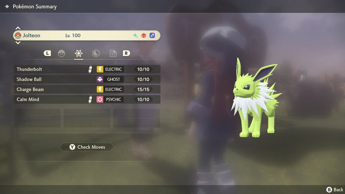 Jolteon Moveset