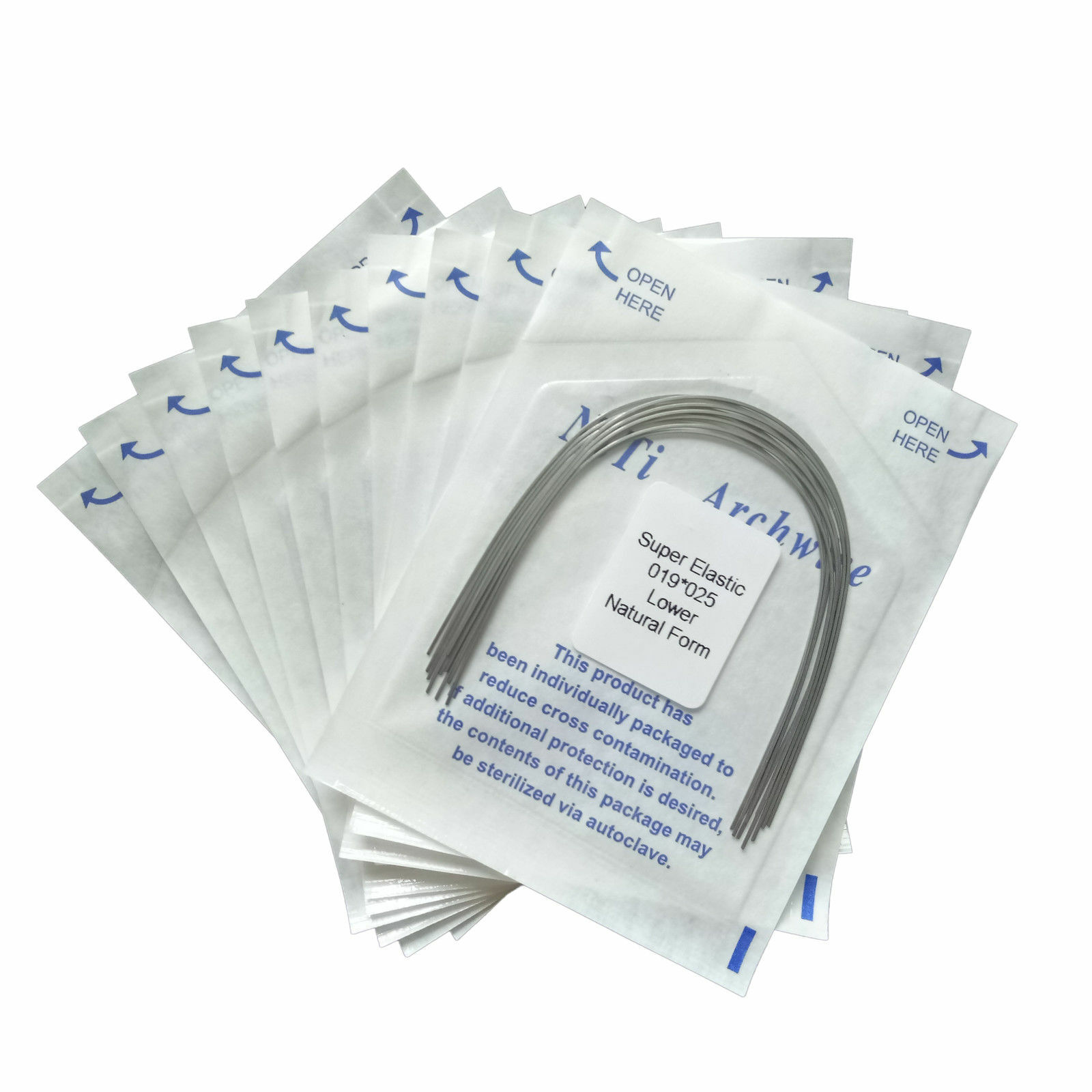 10 Packs Dental Ortho Super Elastic Niti Rectangular Arch Wire Upper ...