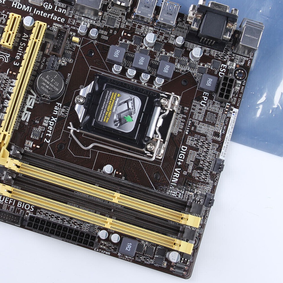 ASUS H87M-E Motherboard Intel H87 LGA DDR3 1150 HDMI DVI USB3.0 ATX ...