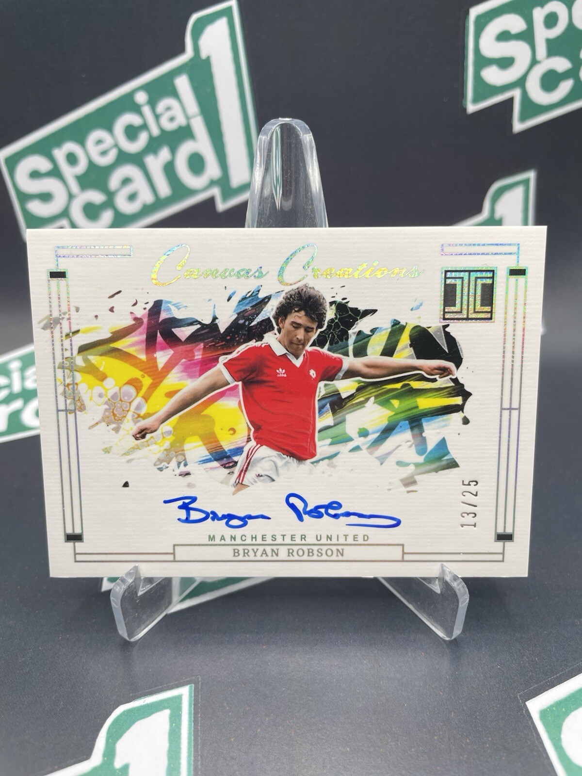 Bryan Robson 2023 Impeccable Premier League #CC-BR Canvas Creations ...