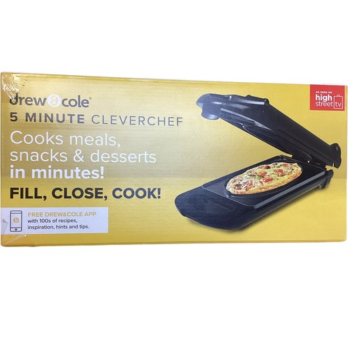 DREW&COLE 5 Minute CleverChef Dual Cooking Surfaces Non-Stick Easy Use ...