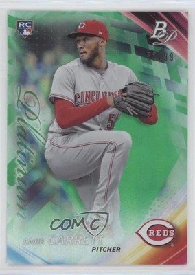 2017 Bowman Platinum Green 52/99 Amir Garrett #27 Rookie RC 0q3 | eBay