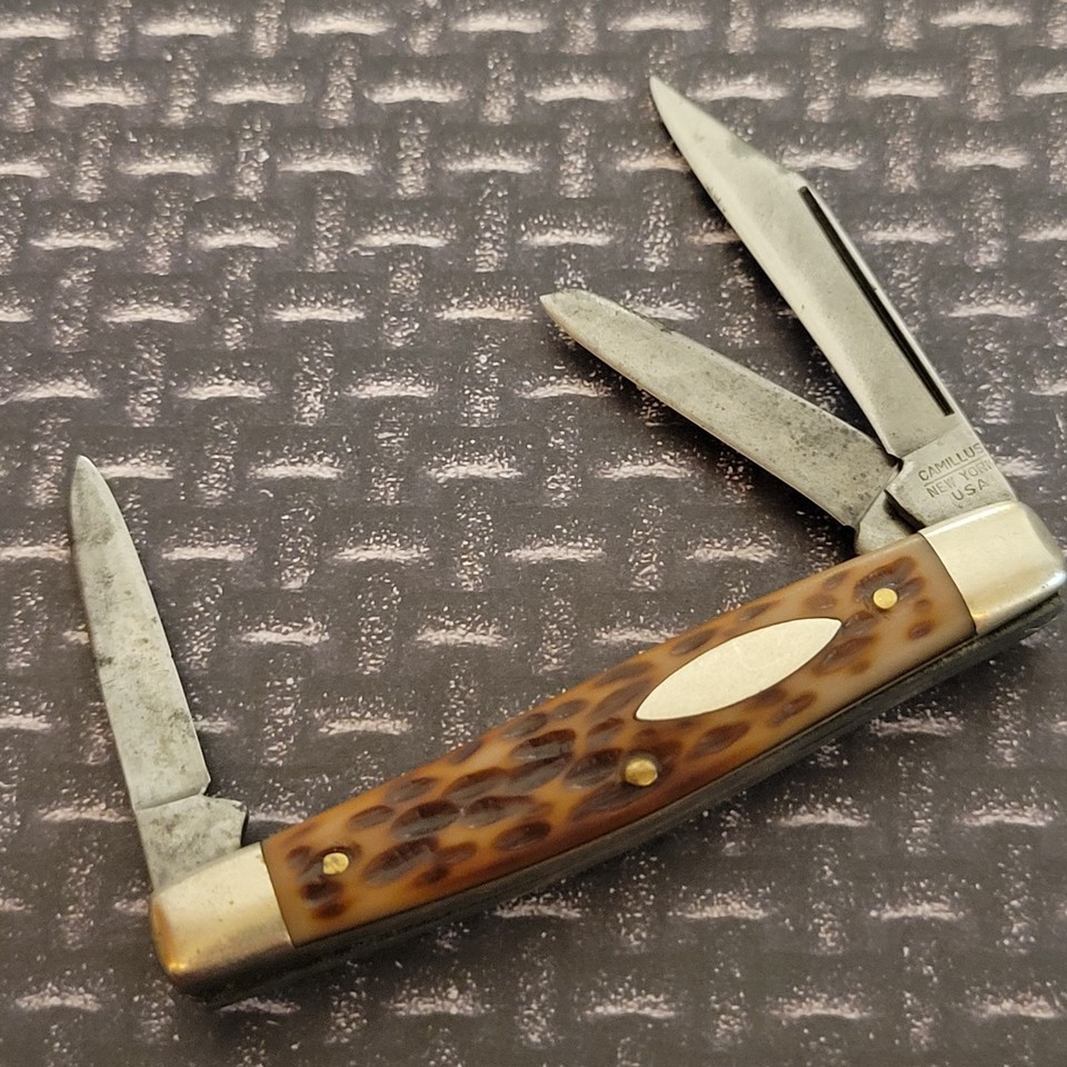 Vintage Camillus 76 Stockman Folding Pocket Knife Made In USA 1960s-70s ...
