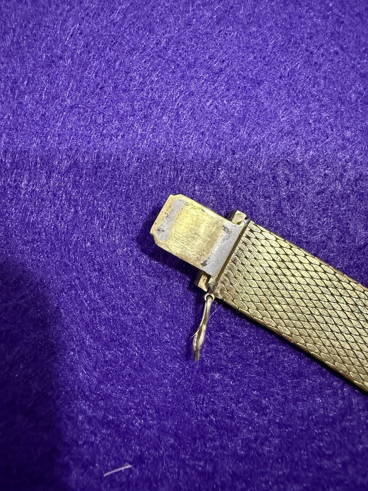 Vintage Andreas Daub Woven Mesh Bracelet Marked A.D AM Double gold ...