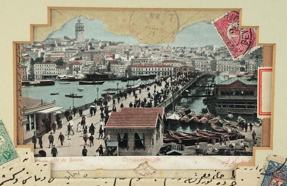 Genuine Artisan Handmade Vintage Collage Art | Antique Galata Wall Art ...
