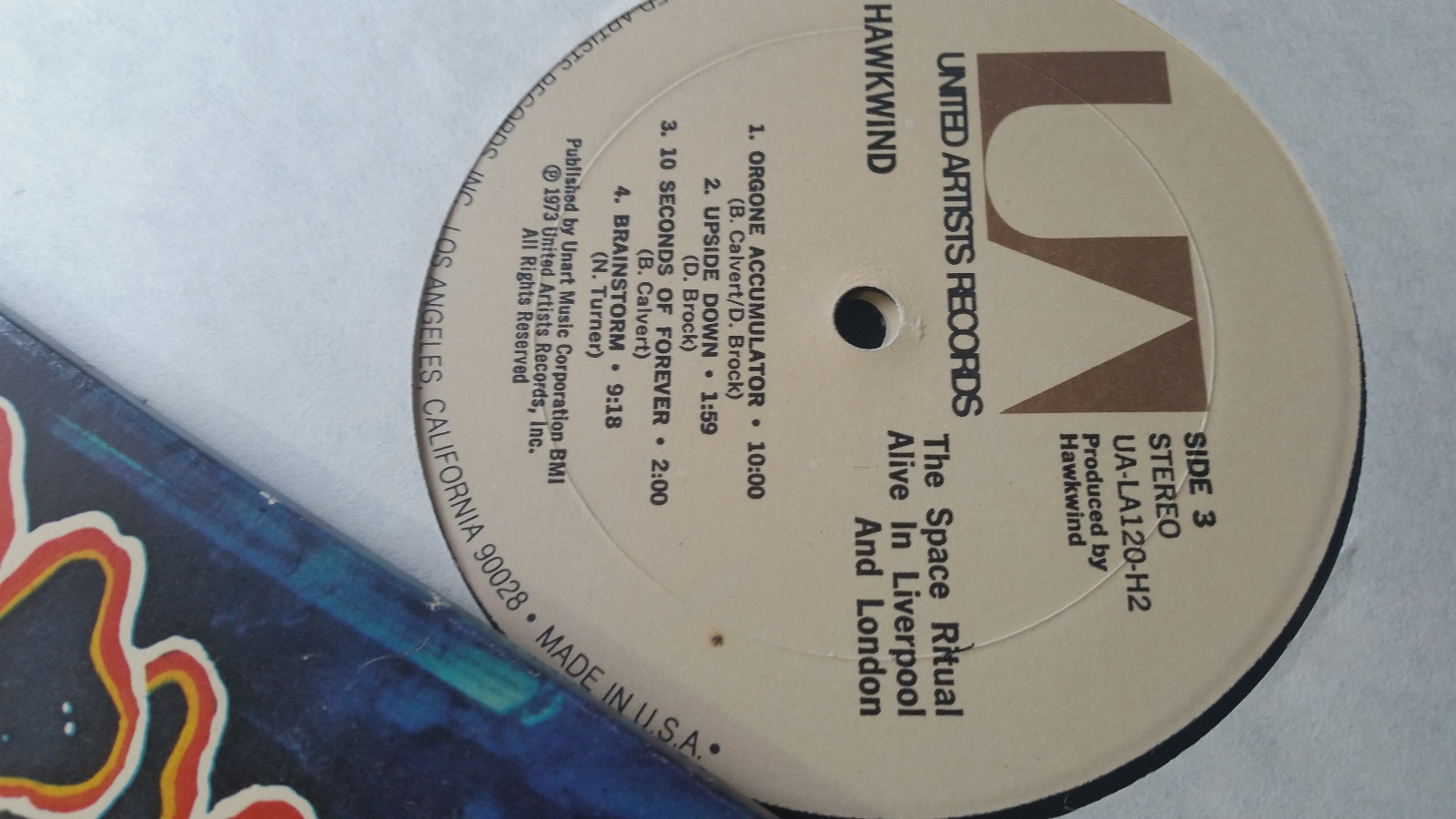 HAWKWIND SPACE RITUAL 2 LP w/POSTER Cover Orig USA RARE motorhead lemmy ...