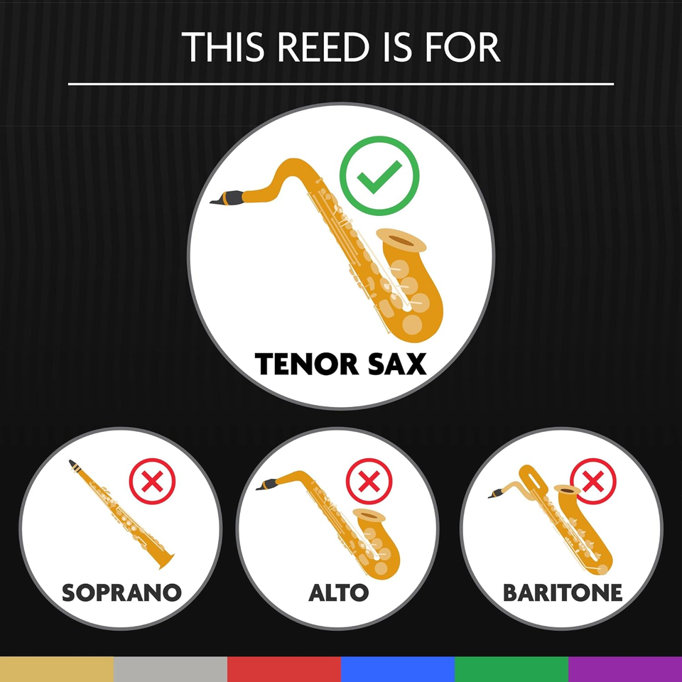 Légère Reeds - Tenor Saxophone Reed, French Cut, Strength 2.50 (TSF2.50 ...