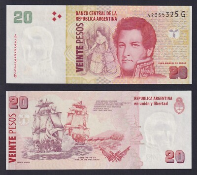 Argentinische Banknote 20 Pesos 2003 P.-355c FDS/UNC | eBay
