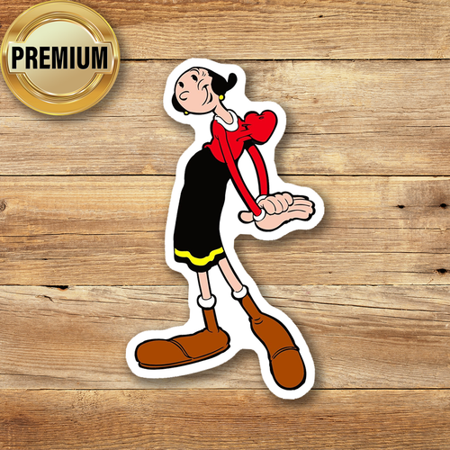 Popeye Olive Oil Cartoon Vinyl Sticker Decal for Car Laptop Phone Wall ...