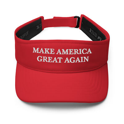 Make America Great Again Visor, MAGA Red Visor, President Donald Trump ...