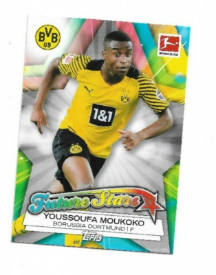 2021-22 Topps Bundesliga Future Stars #FS-YM Youssoufa Moukoko | eBay