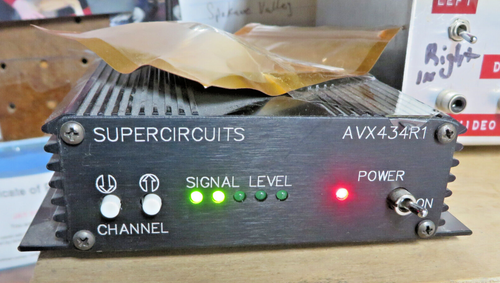 SUPERCIRCUITS AVX434R1 434MHZ ATV HAM VIDEO RECEIVER RCA COMPOSITE OUTPUT EXTRAS | eBay