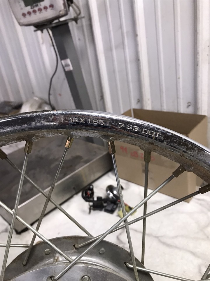 94 Honda CB 250 CB250 Nighthawk front wheel rim straight | eBay