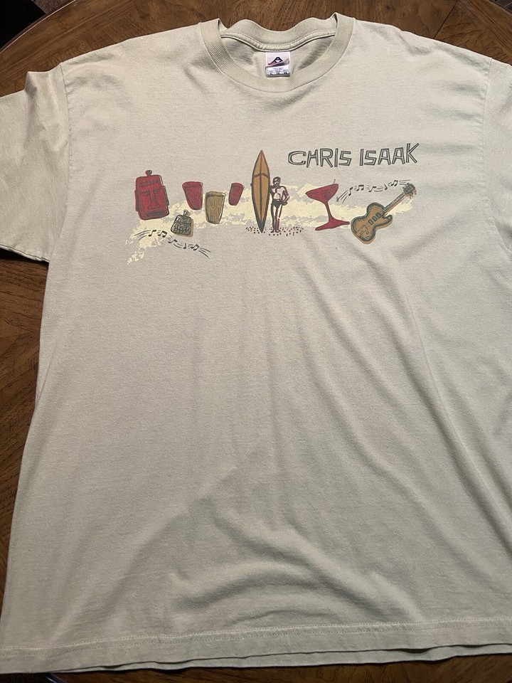 Chris Isaak Shirt XL Roy Orbison Lyle Lovett Bob Dylan Grateful Jimmy ...