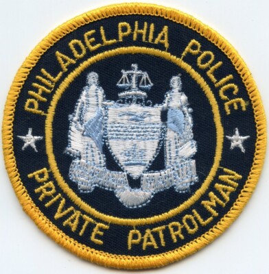 PHILADELPHIA PENNSYLVANIA Private Patrolman POLICE PATCH | eBay