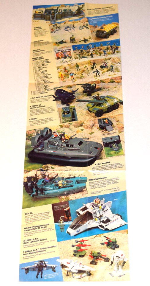 GI Joe - Mobile Strike Force Team Application Form - 1983 Vintage ...