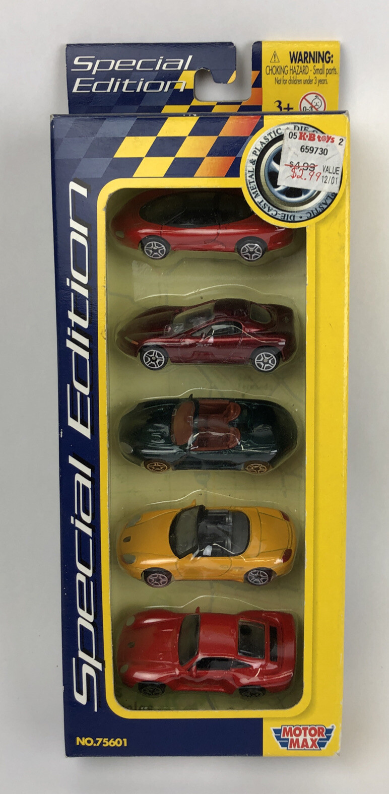 MotorMax 5 Car Ultimate Concepts Porsche Corvette 1/64 Diecast Special ...