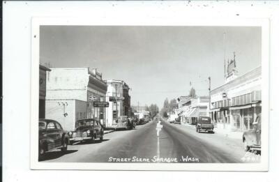 Real Photo Postcard Post Card Sprague Washington Wash Wa Street Scene ...