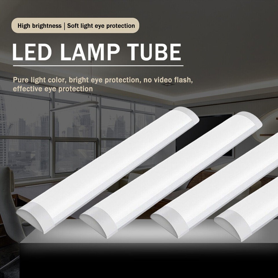 2FT 3FT 4FT LED Batten Tube Light Shop Lights Workbench Garage Ceiling ...