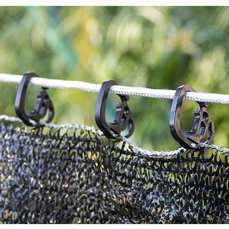 50 Pcs Fence Netting Clips Outdoor Sunshade Fixing Mesh Hanging Hooks ...