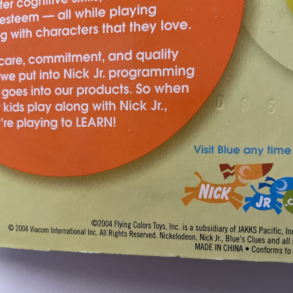 Blues Clues Moona Handy Dandy Notebook Blue’s Room Crayon Stickers ...