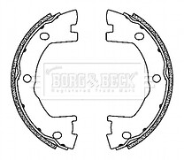 Borg & Beck BBS6503 Brake Shoe Set for sale online | eBay UK