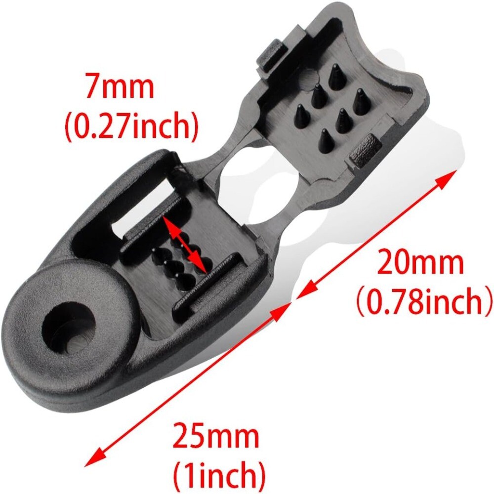 DIY Spring Rope Lock Plastic Spring Buckle Round Stopper Toggle Buckle ...