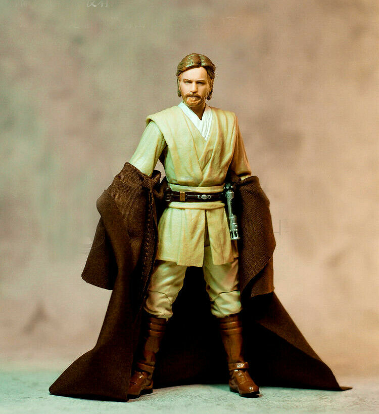 1/12 Scale Robe Cloak Cape Hoodie For SHF 6'' Obi-wan Action Figure ...