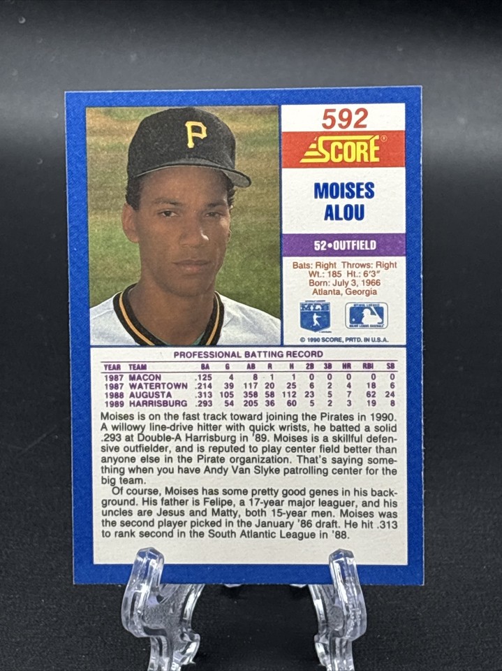 1990 Score Moises Alou Rookie Card R27283 | eBay