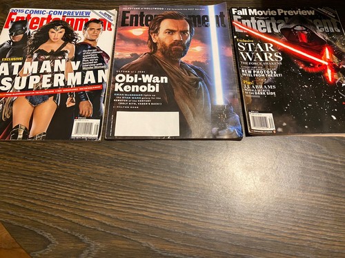 Lot Of 3 Magazines Entertainment Weekly Star Wars, Batman V Superman | eBay